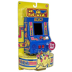 Basic Fun Arcade Classics - Ms Pac-Man Retro Mini Arcade Game,Multicolor