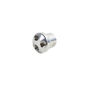 Metabo HPT Manifold, Round, 3-Way, 1/4-Inch In, 3 x 1/4-Inch Out, Aluminum (115181M)