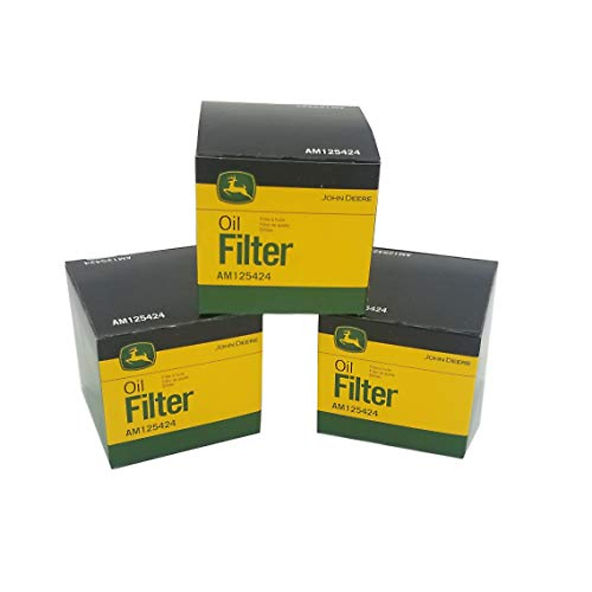 John Deere Original Equipment Package of Three Oil Filters - AM125424 (3)