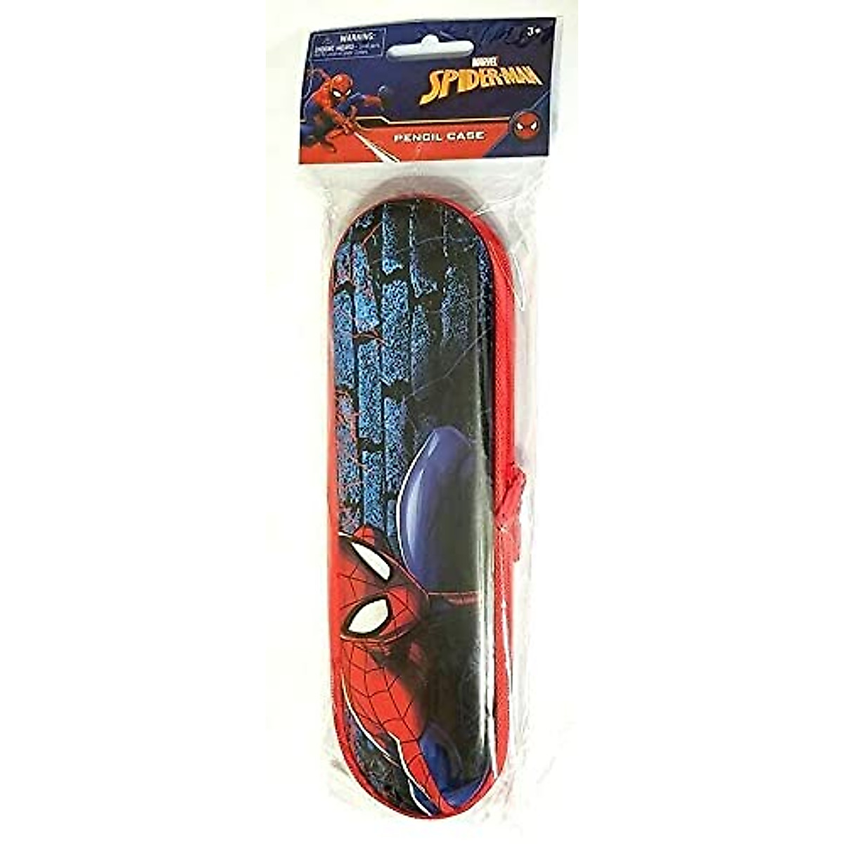 Spiderman Tin Zipper Pencil Case in Poly Bag with Header cut