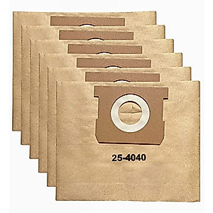 6 Pack DXVA25-4040 Dust Bag-4 gallon Replacement for DEWALT DXV04T 4 Gallon Wet/Dry Vacuum