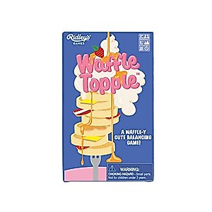 Ridley's Games: Waffle Topple | Fun Food Balancing Game for All Ages | Game for 2+ Players with 15 Minute Playtime for Ages 6+ | Don't let The Stack Fall Over!