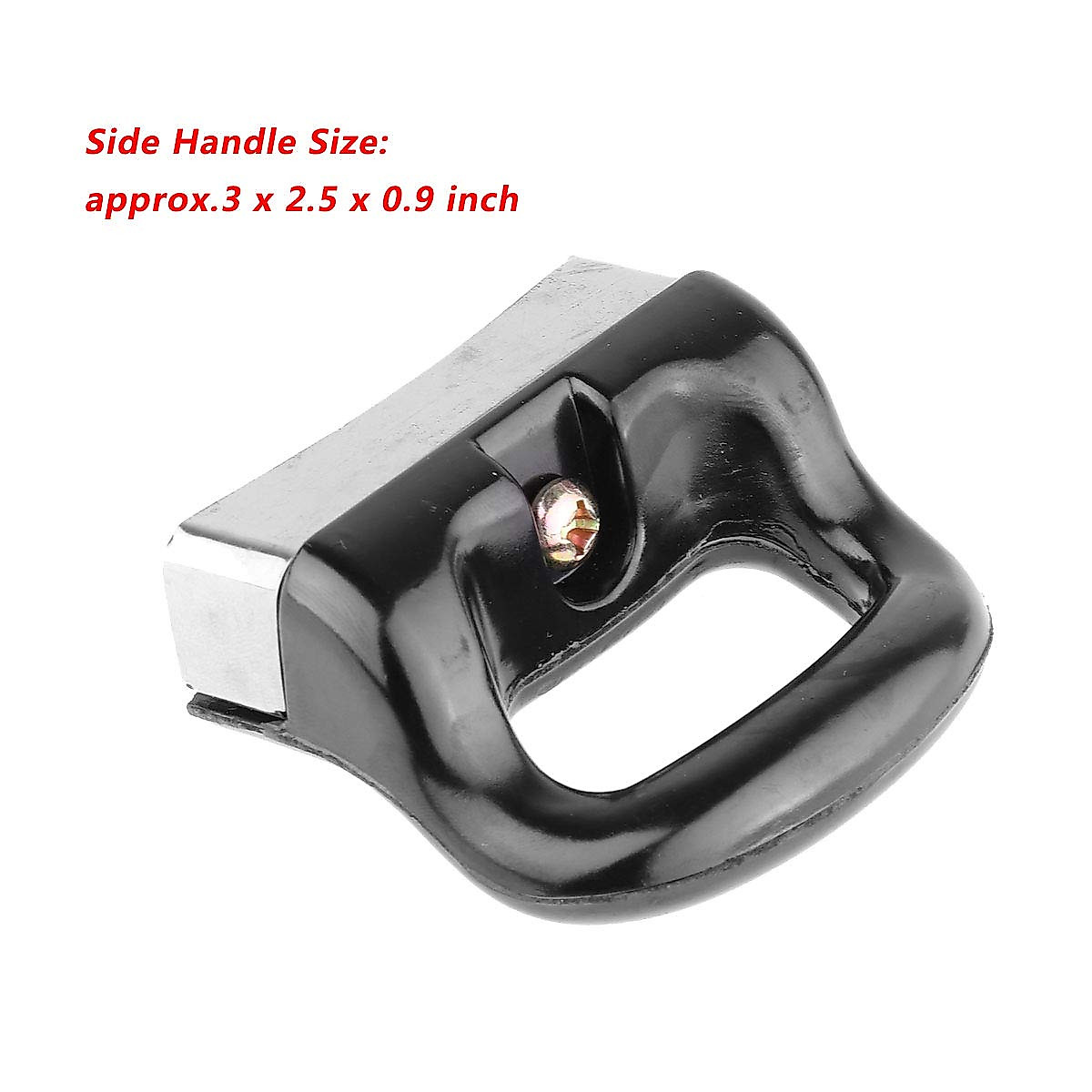 renvena Replacement Handle Pair for Pan Pot/Dutch Ovens (2Pcs Handle 4Pcs Screw) Black One Size A