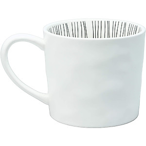 Pavilion - Mom You Are Loved - 16 Oz Debossed Butterfly Rainbow Stripe Coffee Cup Mug