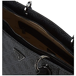 GUESS womens Noelle Small Elite Tote, Coal, One Size US