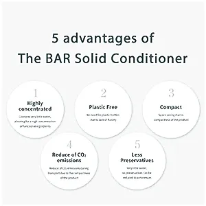 The BAR Solid Conditioner, Solid is future, Conditioner bar, Made in Japan, Vegan, Natural, Eco friendly, Alcohol free, Water free, Silly and shiny hair, floral savon scent