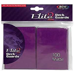 BCW Elite 2 Matte Card Sleeves – Mulberry (100)