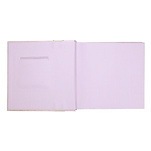 C.R. Gibson Pink Photo Album Baby Book for Girls, 10.4 x 9.7 x 1.9 inches, 80 Pages