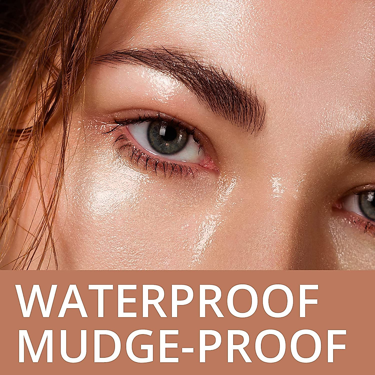 Eyebrow Stamp Stencil kit, Eyebrow Stamp for Perfect Brows, Brow Stamp Kit With 12 Classic Eyebrow Stencils, Eye Brow Stamping Kit, Long-Lasting Waterproof Smudge-Proof (Dark Brown)