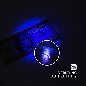 NEXTORCH 405nm uv Light UV Led Blacklight Flashlights Detector Ultraviolet Pocket-Size LED Torch for Pets Urine and Stains Find Stains on Carpet, Rugs 3D Printed Resin C2UV (405nm UV)