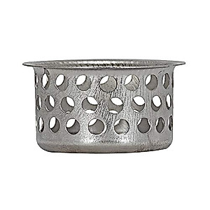EZ-FLO 1-1/2 Inch Bathroom Tub or Sink Replacement Basket, Drain Strainer, Stainless Steel, EZ-30063