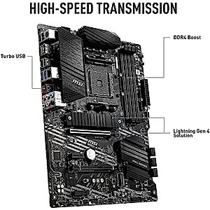 INLAND Performance 2TB NVMe PCIe Gen 4.0 M.2 2280 SSD + AMD Ryzen 5 5600X Desktop Processor 6-core Unlocked Bundle with MSI B550-A PRO AM4 DDR4 ATX Motherboard