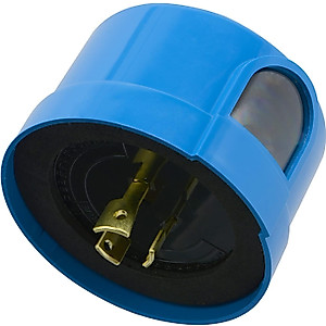 Generic RUIAN Twist Lock Photocell for Outdoor Light NK-CA/E10A Auto On Off Photo Sensor Switch Dusk to Dawn Light Control for LED Street/Barn Light Parking Lot Light Area Light, Blue