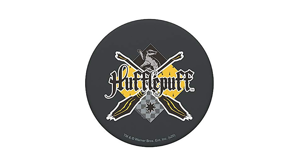 Hufflepuff Broomstick Badger PopGrip | Harry Potter
