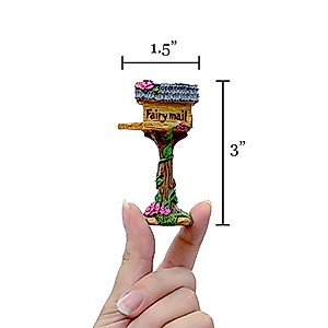 NW Wholesaler 2.5 Inch Miniature Fairy Garden Failymail Mailbox - Supplies, Furniture, Tools, Animals and Accessories for Fairy Gardens