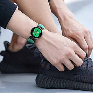 Charlam 6 Pack Stretchy Bands Compatible with Samsung Galaxy Watch 7 6 5 4 40mm 44mm Band,Galaxy 5 Pro 45mm, Galaxy Watch 6 4 Classic Band, Acitve 2/Galaxy Watch 3 41mm,20mm Sport Elastic Nylon Band,D