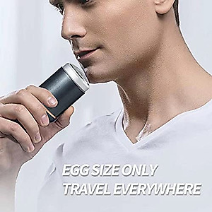 Mini Electric Razor,Mini Beard Trimmer Small Size, Quick Charging,with Clean Brush，Travel Men's Razors