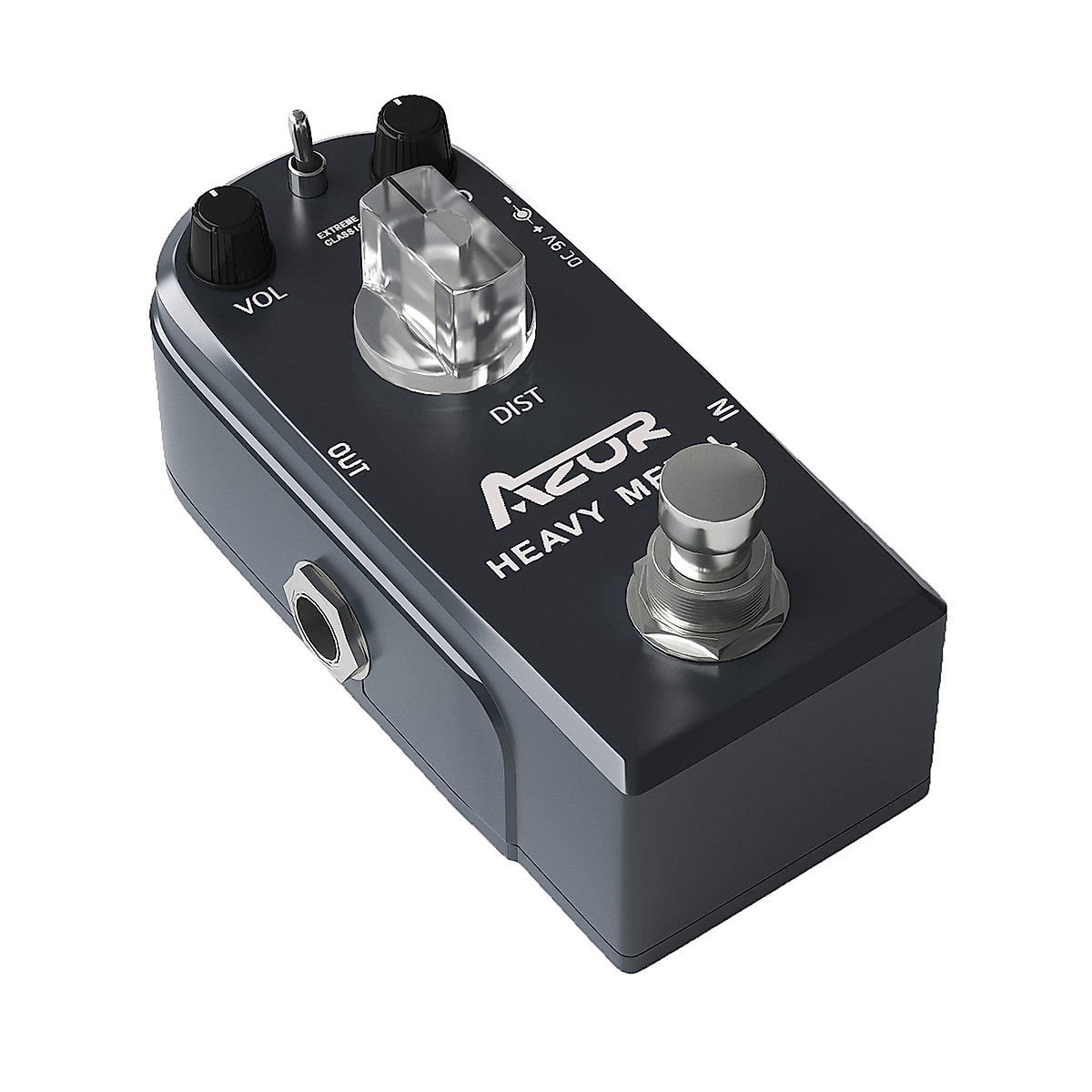 AZOR Pedal Power Adapter with Heavy Metal Distortion Guitar Effects Pedal 3 Modes Controls