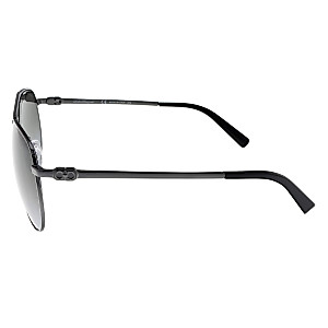 Salvatore Ferragamo Aviator Sunglasses SF157S 069 Ruthenium/Black 60mm 157