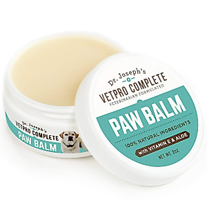 VetPro Complete Dog Paw Balm for All Dogs and Cats - Natural Protection and Paw Soother for Dry Pads and Noses - Vet Formulated Paw Butter and Dog Foot Cream - Dog Nose Balm and Dog Feet Protection