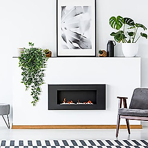 Whonline Artificial Hanging Plants Small Fake Potted Plants, Faux Plants for Indoor Outdoor Aesthetic Office Living Room Shelf Decor (1 Pack)