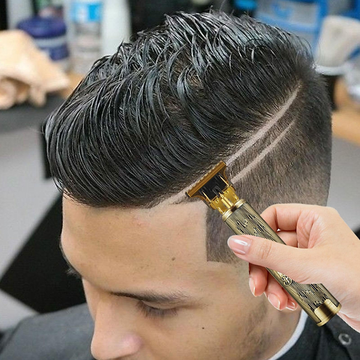 MCGOS Haircut Clippers, Portable Electric Barber Clippers, Cordless Hair Cut Machines, Rechargeable Hair Trimmer, Men Hair Clippers, Mens Grooming Kit, Lightweight Clippers, Beard Trimmer for Travel