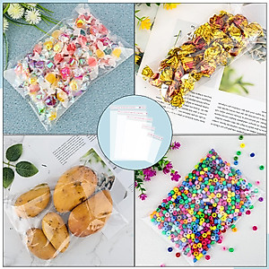 Cellophane Bags, Cookie Bags, 5x7 Inch Self Sealing Cellophane Bags, 100 PCS Cellophane Treat Bags, Resealable Clear Plastic Cello Gift Bags for Candy, Bakey, Pastry, Decorative Wrappers, Party Favors