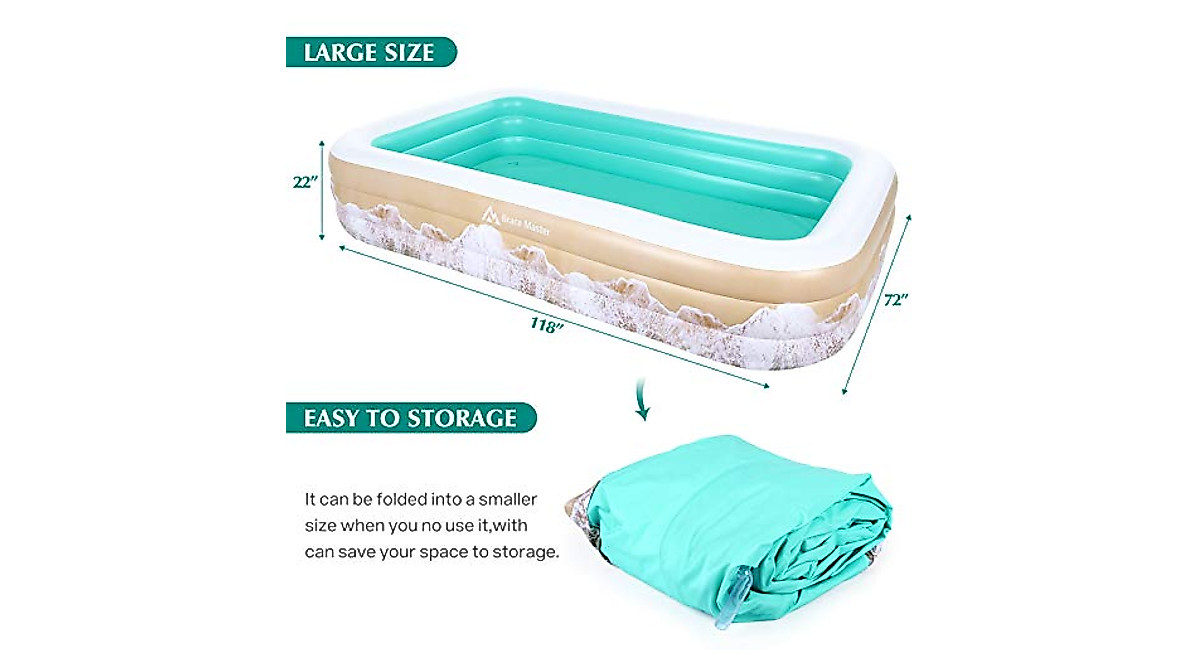 Brace Master Inflatable Swimming Pool - Family Fun Awaits!