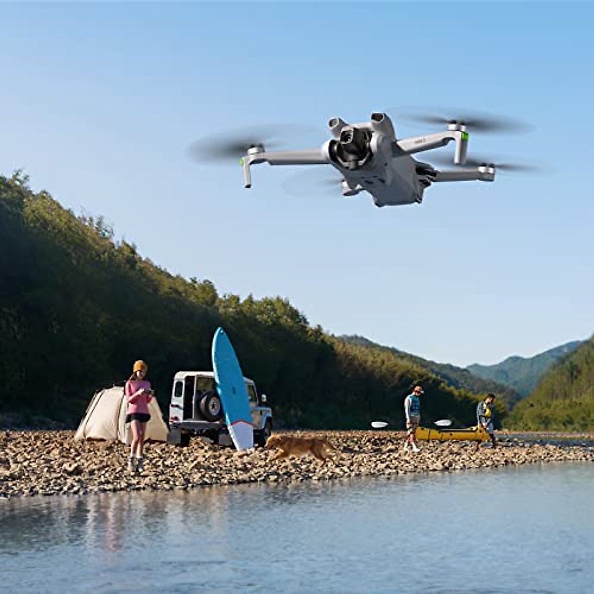 DJI Mini 3 - Lightweight and Foldable Mini Camera Drone with 4K HDR Video, 38-min Flight Time, True Vertical Shooting, and Intelligent Features