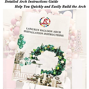 LANGXUN Φ7.2ft Gold Balloon Arch kit, Circle Metal Party Decoration, for Birthday Party Decoration, Wedding Decoration, Graduation Decorations and Baby Shower Photo Background Decoration