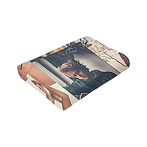 Mnaesllq Rudy Pankow Multi Purpose Blanket Super Soft,Fluffy,Warm,Cozy,Plush,Thick,for Crib Sofa Chair Living Room Gifts Travel Beach Decoration Black 50'x40'