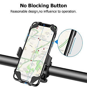 AICEL 4PCS Bike Phone Holder, Silicone Motorcycle Cell Phone Mount, X Web Grip Tether Elastic Strap for Smart Phone, Accessories Replacement Parts for Bicycle Motorcycle Handlebar (Red)