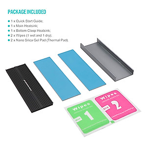 Advancing Gene NVMe M.2 2280 SSD Heatsinks Cooler, Universal Type (2nd Gen)