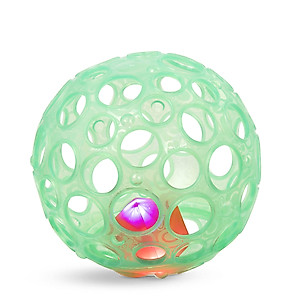 B. toys- B. baby– Sensory LightUp Baby Rattle- Textured Ball with Holes – Glowing Lights & Rattle – Infants, Babies – Grab n’ Glow- 0 Months +