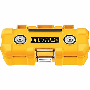 DEWALT Impact Driver Bit Set with Magnetic Tough Case, 15-Piece (DWMTC15) , Yellow