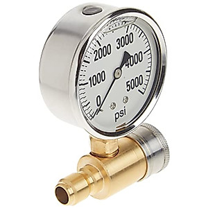 Northstar Pressure Washer Pressure Gauge - 5000 PSI, 3/8in. Fitting