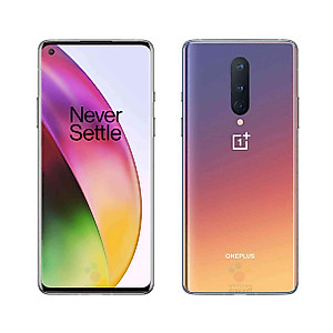 OnePlus 8 (5G) 128GB + 8GB(RAM) 90Hz Display Single SIM IN2017 T-Mobile/Sprint Unlocked Interstellar Glow (with Generic Charger) (Renewed)