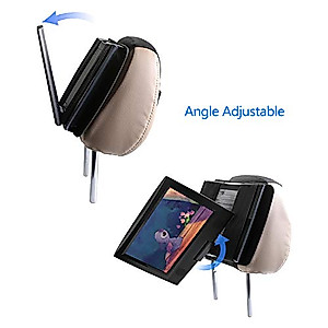 Hikig DVD Player Headrest Mount Holder Portable DVD Player Mount Car Back seat Headrest Holder for Swivel & Flip Portable DVD Player 7 ~ 11 Inch