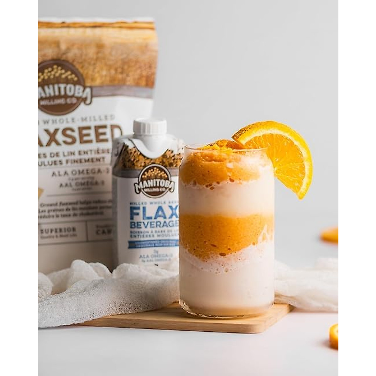 Manitoba Milling Company Unsweetened Flax Milk, 32 Ounce (Unsweetened Original) 4pk, Plant-Based Non-Dairy Milk Alternative with Omega-3, 4 g Protein, Fiber, Lignans | Shelf Stable