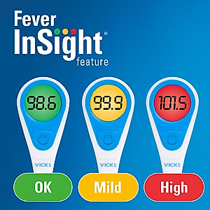 Vicks SpeedRead Digital Thermometer with Color-Coded Temperature Readings, Use as Oral Thermometer, Baby Rectal Thermometer or Under The Arm, Water Resistant, FSA and HSA Eligible