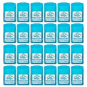 Ice Drops® | 24 Individual Packs of Sugar-Free Breath Strips for Instant Fresh Breath | Each Pack has 24 Fresh Mint Flavored Strips (576 Total Strips)