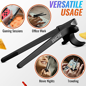 SNACTIV PRO Finger Chopsticks for Gamers - As Seen on Shark Tank! The Official Snacking Tool of the Future - Enjoy Snacks and Chips with Ease - Innovative Gaming Snacking Solution - Snack Chopsticks