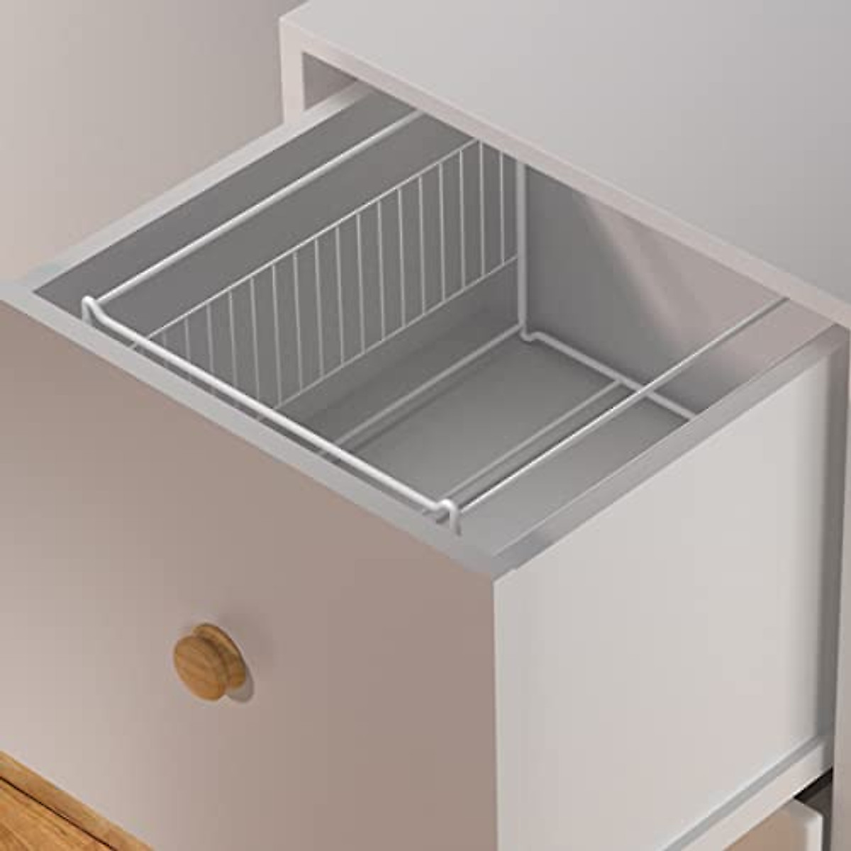 TOPCJ Legal/Letter Size Hanging File Folder Frame,File Cabinet Desk Organizer,Hanging File Folders Frame,Filing Cabinet for Expanding/Single Folders,Easily Assembly,Not suitable for Drawer