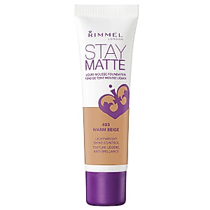 Rimmel Stay Matte Foundation, Warm Beige, 1 Fluid Ounce