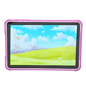SHYEKYO Kids Tablet, 2MP 8MP Dual Camera 10 Inch HD IPS Screen 2GB RAM 32GB ROM Children Tablet Eye Protection Quad Core for Study (US Plug)