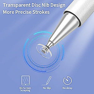 Stylus Pens for Touch Screens, 2 in 1 Magnetic Disc Stylus Pen with Magnetic Cap, Compatible with All Touch Screens