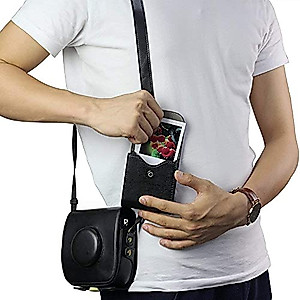 WOGOZAN Photo Pouch Album for Fujifilm Instax Square SQ1 SQ20 SQ10 SQ6 SP-3 Instant Camera Film Mini 3 Inch Film Accessories Case Bag with Soft PU Leather Material (Brown)