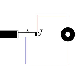 Disino Dual 1/4 inch TS to Dual RCA Stereo Audio Interconnect Cable Patch Cable Cords -3.3 ft