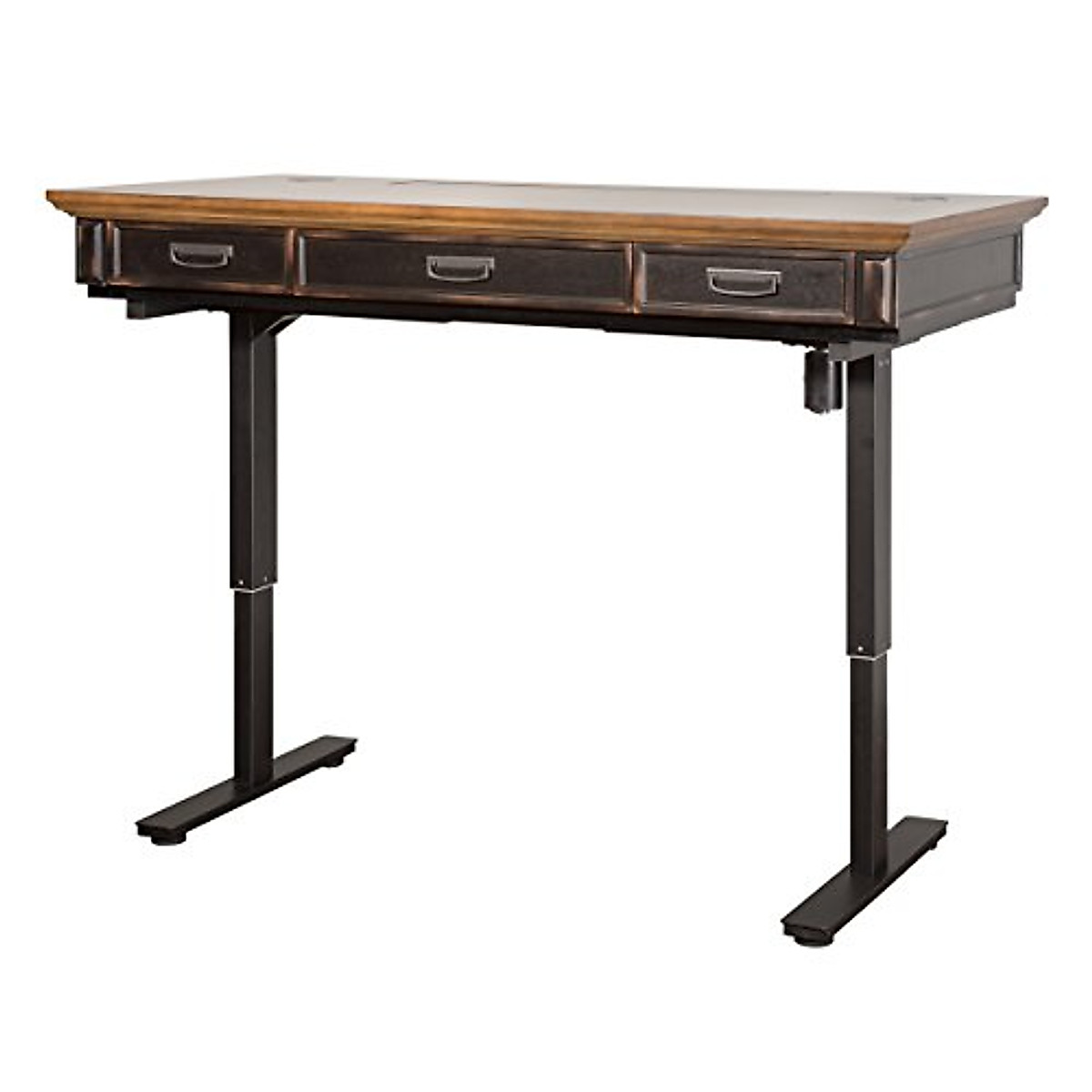 Martin Furniture Electric Hartford Sit/Stand Desk, Brown