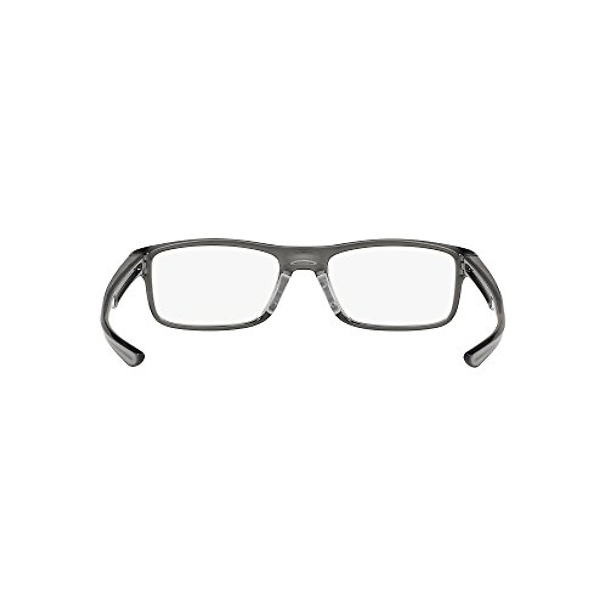 Oakley Men's Ox8081 Plank 2.0 Rectangular Prescription Eyeglass Frames, Polished Grey Smoke/Demo Lens, 53 mm